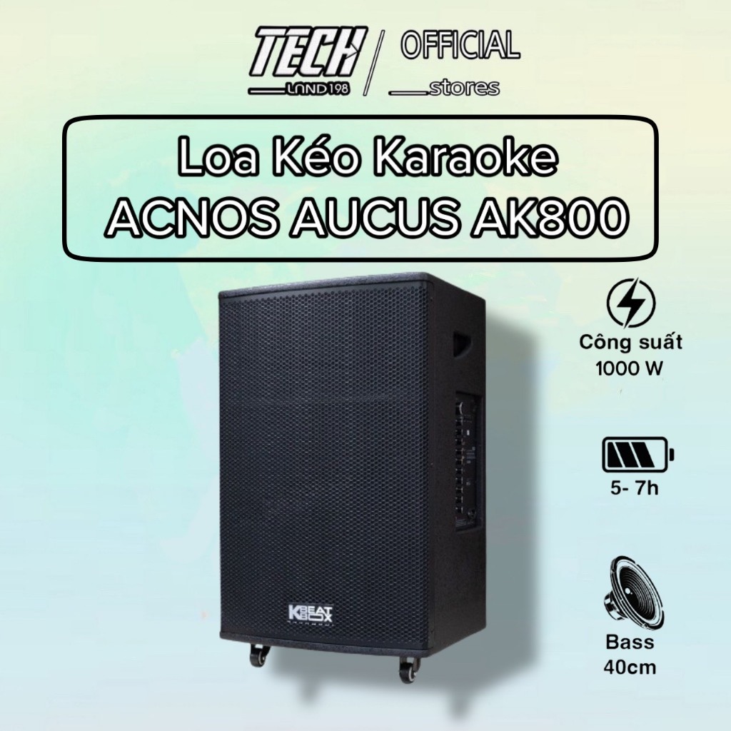 Loa Kéo Karaoke ACNOS CB605PRO và AUCUS AK800 - bass 40cm -1000w - hàng ...