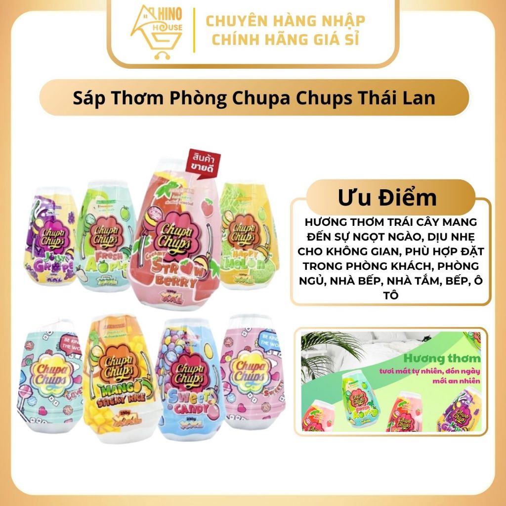Sáp Thơm Phòng Soap Chupa Chups Gel Air Freshener Thái Lan Hương Thơm ...