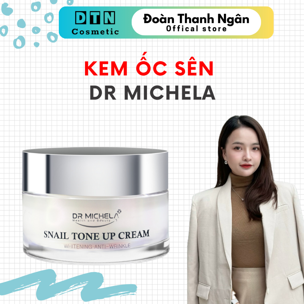 [ CHÍNH HÃNG ] Kem Ốc Sên Hàn Quốc Dr Michela Snail Tone Up Cream 30g ...