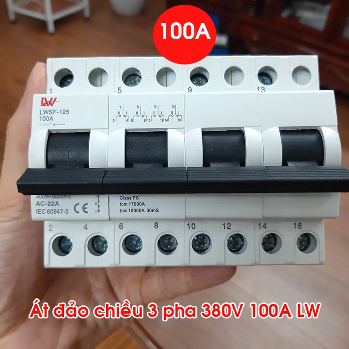 Bộ Át đảo chiều 3 pha 380V 100A LW, aptomat đảo chiều, bộ chuyển đổi hai nguồn điện | Shopee ...