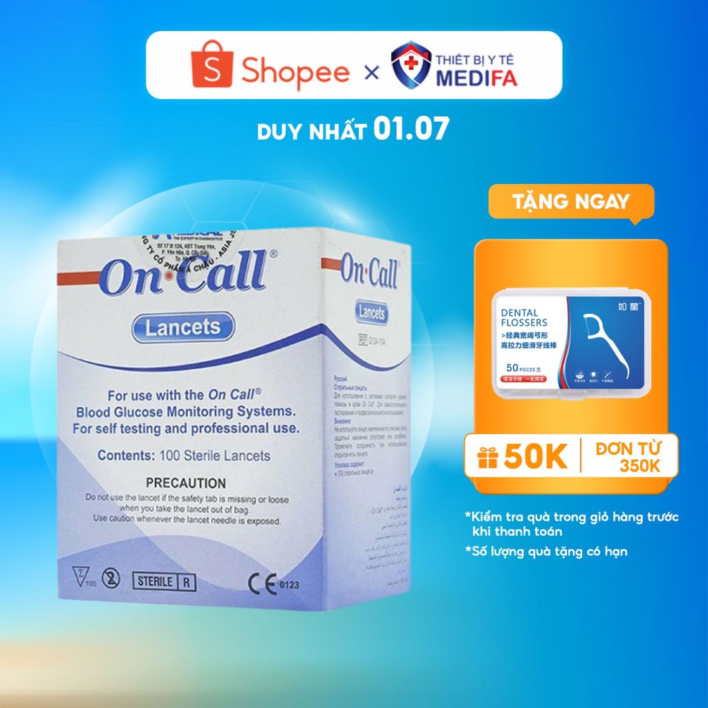 Kim chích máu tiểu đường Acon dùng cho các dòng máy On Call (100 kim ...