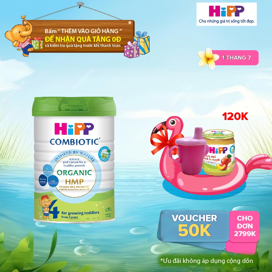 Sữa bột công thức HiPP 4 Organic Combiotic 800g (dành cho trẻ từ 3 tuổi) | Shopee Việt Nam