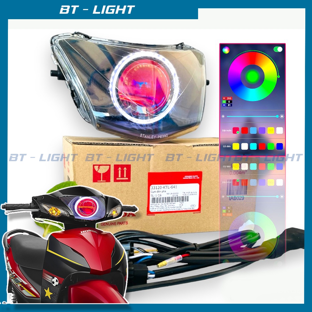 Đèn Bi Cầu Led M10 Light lên Wave A 50, 100, 110 | Shopee Việt Nam
