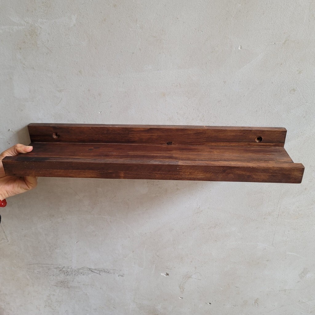 Kệ Gỗ Treo Tường Màu Nâu Kệ Gỗ Dài 80-120cm Để Khung Ảnh Quà Lưu Niệm ...