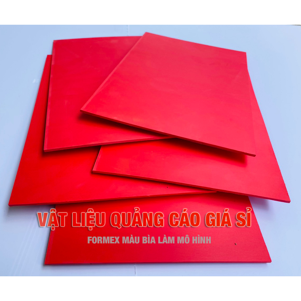 Bìa mô hình Formex màu đỏ 40x60cm - 3mm | Shopee Việt Nam