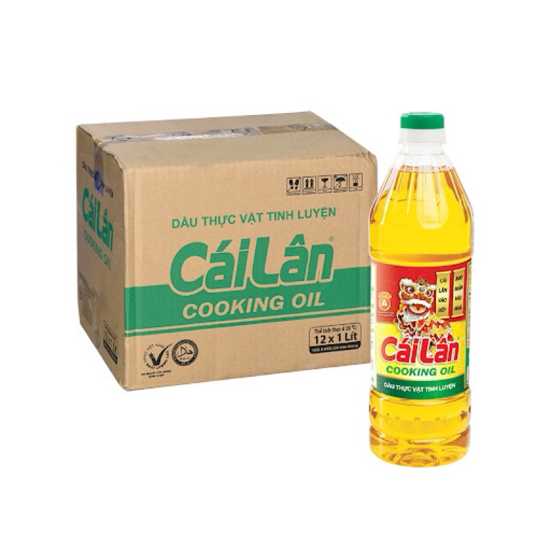 (Hoả Tốc)Thùng Dầu Thực Vật Cái Lân 1 lít ( 12 chai) | Shopee Việt Nam