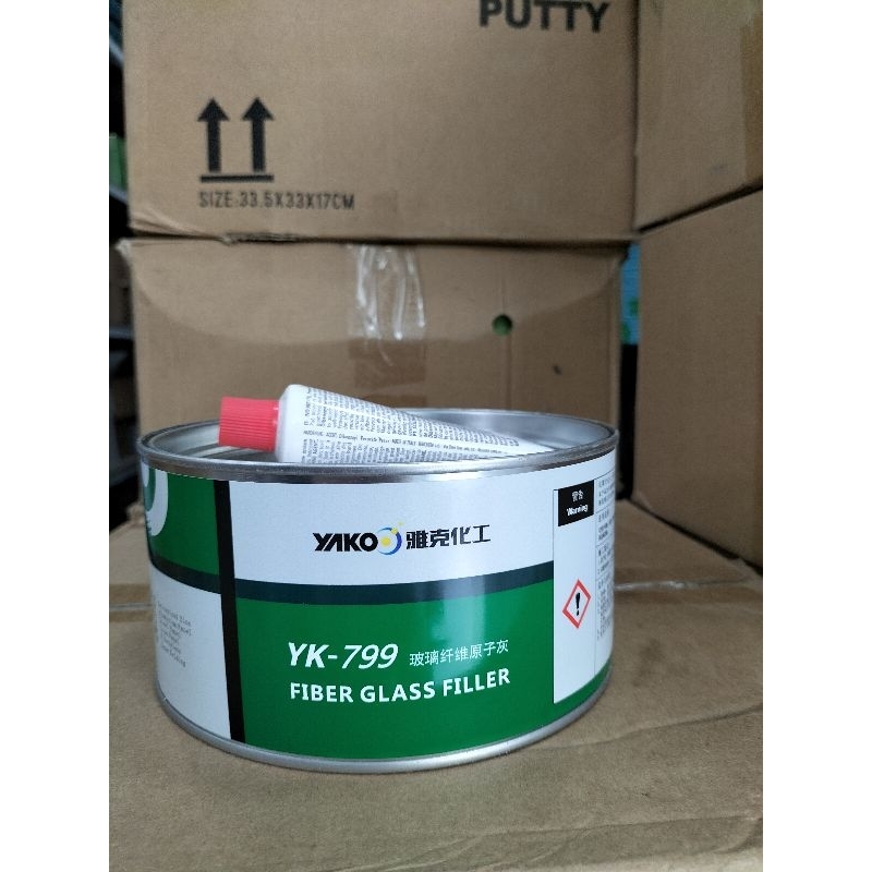 Bả matit sợi thủy tinh, bột trét chống gỉ ( 1,5kg+ tuýp cứng đi kèm ...