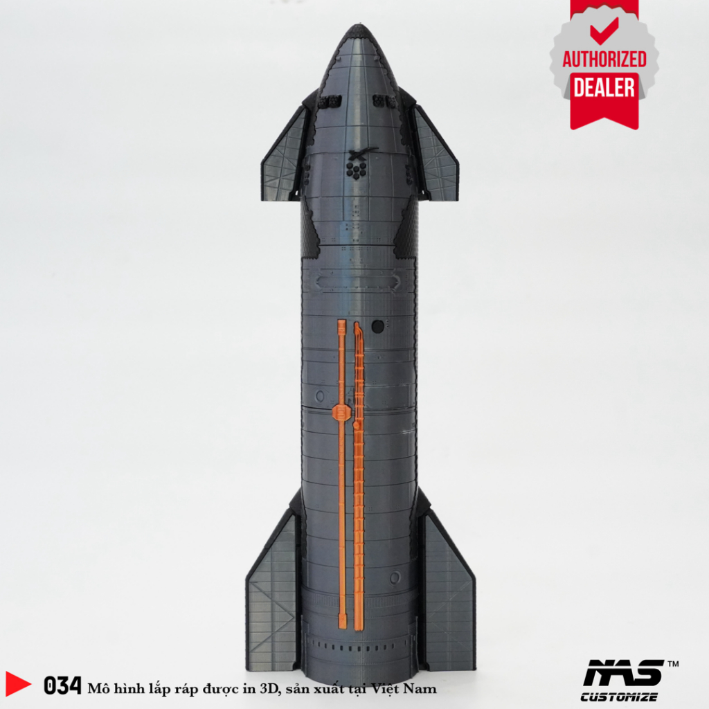 [NAS] Mô hình lắp ráp tàu vũ trụ Starship S28 , mô hình SpaceX, mô hình ...