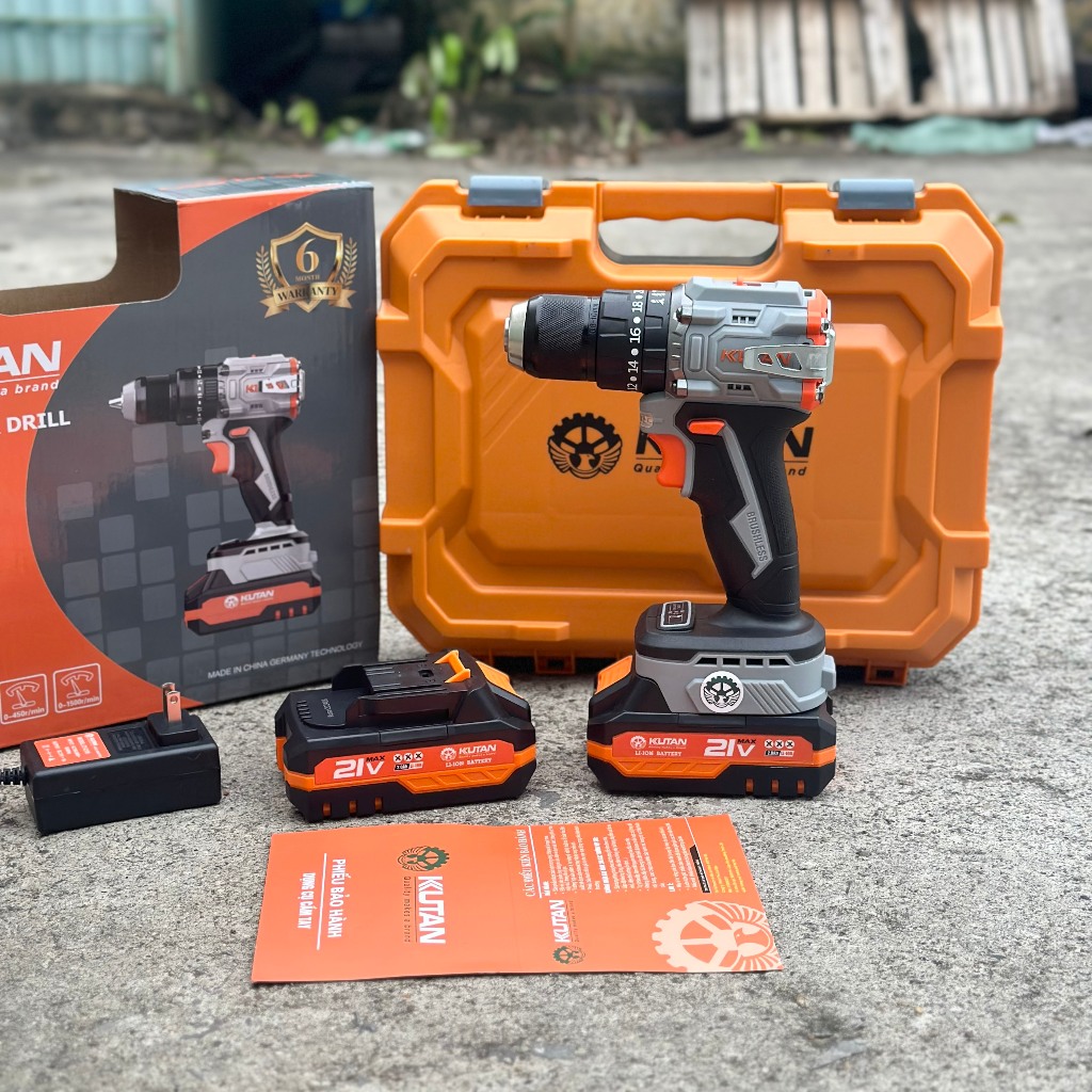 Máy Khoan Pin 5 Cell Kutan 3 Chức Năng Đầu Kẹp 10mm Auto lock Không ...