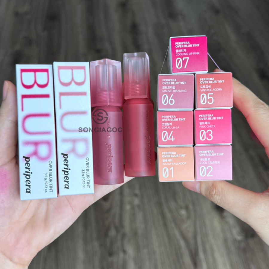 Son Peripera Over Blur tint đầy đủ mã màu | Shopee Việt Nam