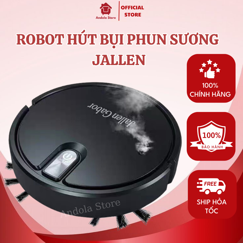 Robot Hút Bụi Lau Nhà Phun Sương Jalien Gabor BH 36ThángThông Minh Thế Hệ Thứ 3 Với Hai Chế Độ ...