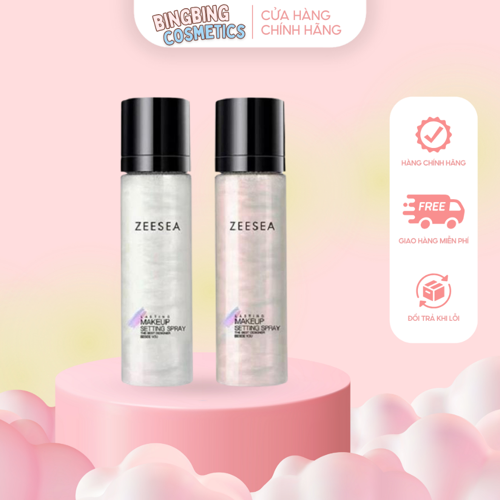 Xịt Khóa Nền Makeup Trang Điểm Ánh Nhũ ZEESEA Lâu Trôi Tạo Lớp Nền Mịn Lì Căng Bóng 100ml ...