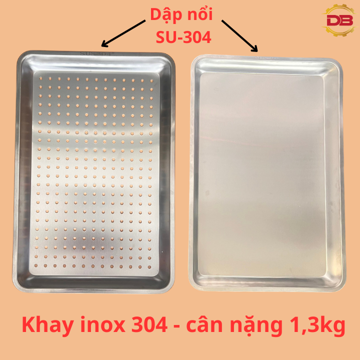 Khay tủ hấp công nghiệp, khay tủ hấp cơm, kích thước 40x60x5 cm, khay ...