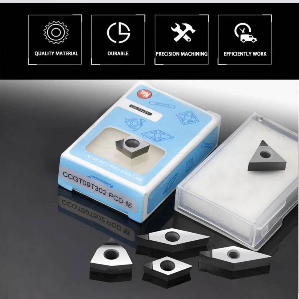 Chip PCD , Chip kim cương gia công nhôm, nhôm đúc độ bóng cao, chịu va ...