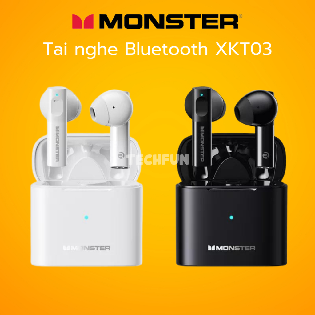Tai Nghe Bluetooth MONSTER XKT03 Chính Hãng, Tai Nghe Không Dây True ...