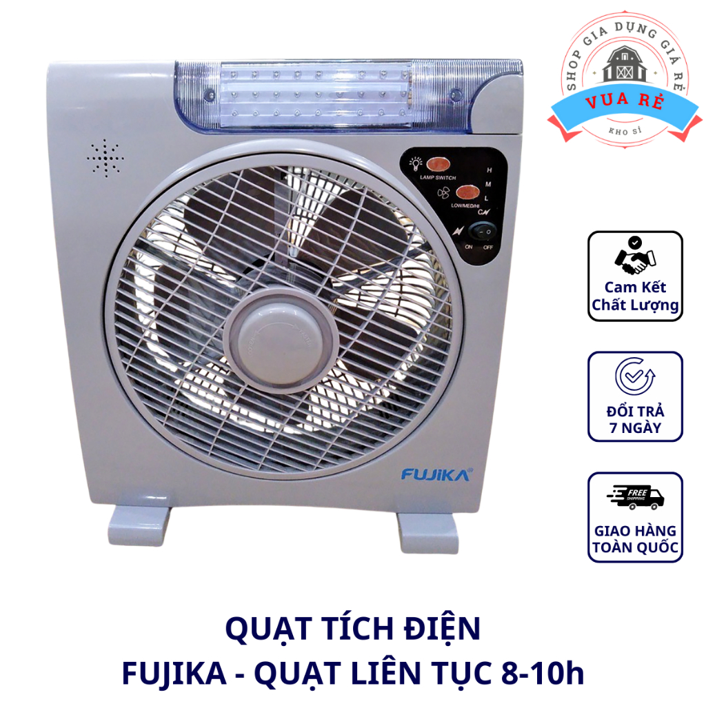[VUA RẺ] Quạt Tích Điện CHÍNH HÃNG FUJIKA, Quạt Sạc Tích Điện Loại Lớn ...