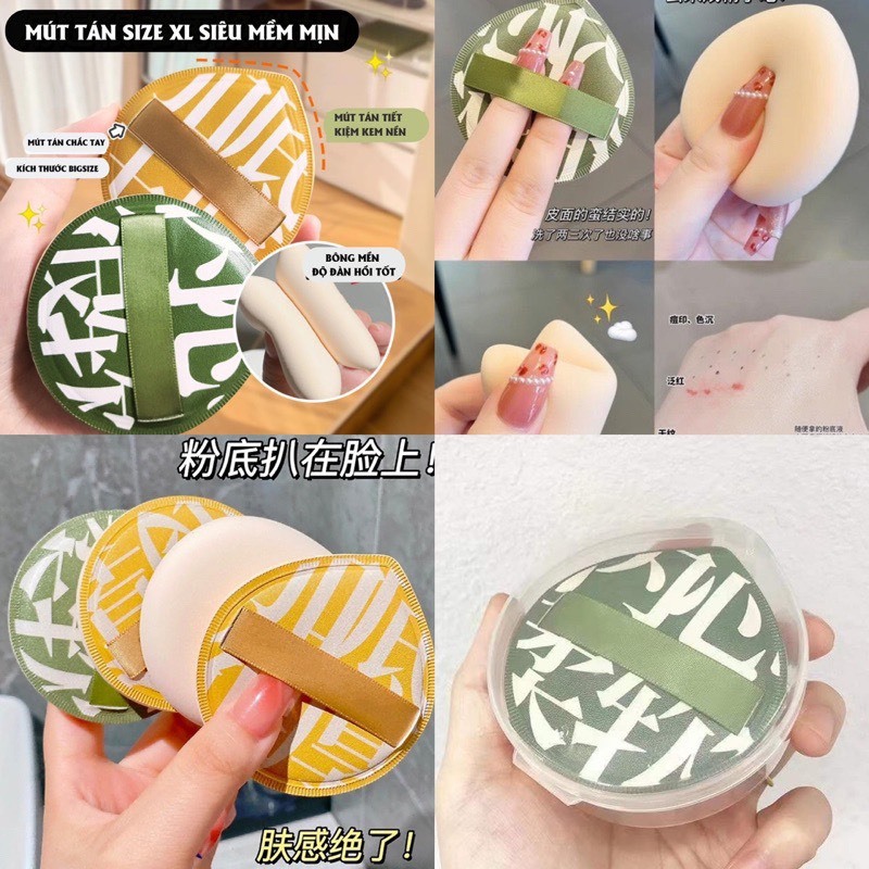 [Có Hộp] Mút Tán Kem Nền Mút Trang Điểm Big Size XL Bông Phấn Cỡ Lớn ...