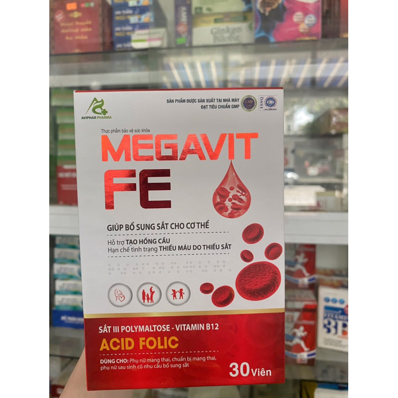 Viên Uống Hỗ Trợ Bổ Sung Sắt Megavit Fe Hộp 30 Viên | Shopee Việt Nam