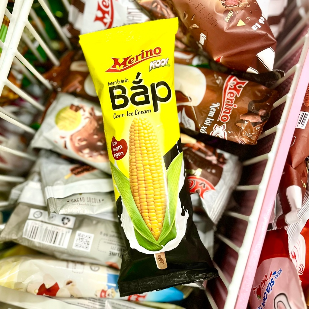 [SHIP HỎA TỐC] Kem bánh bắp Merino Kool Corn Ice cream 50g | Shopee ...
