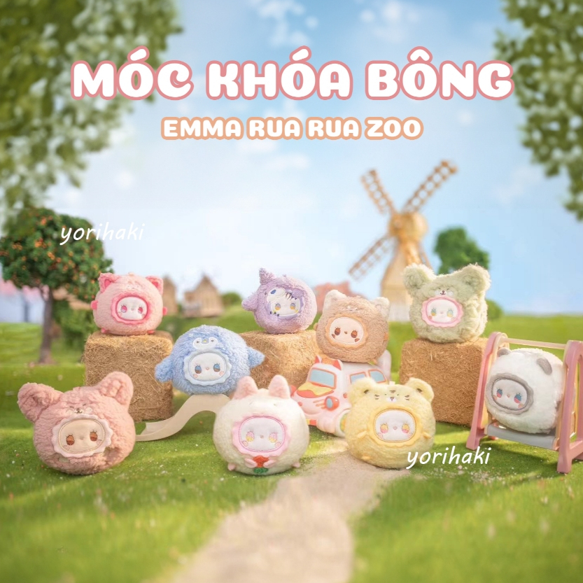 SẴN | Blindbox Móc khóa bông xù Emma Rua Rua Zoo Chính hãng đáng yêu ...
