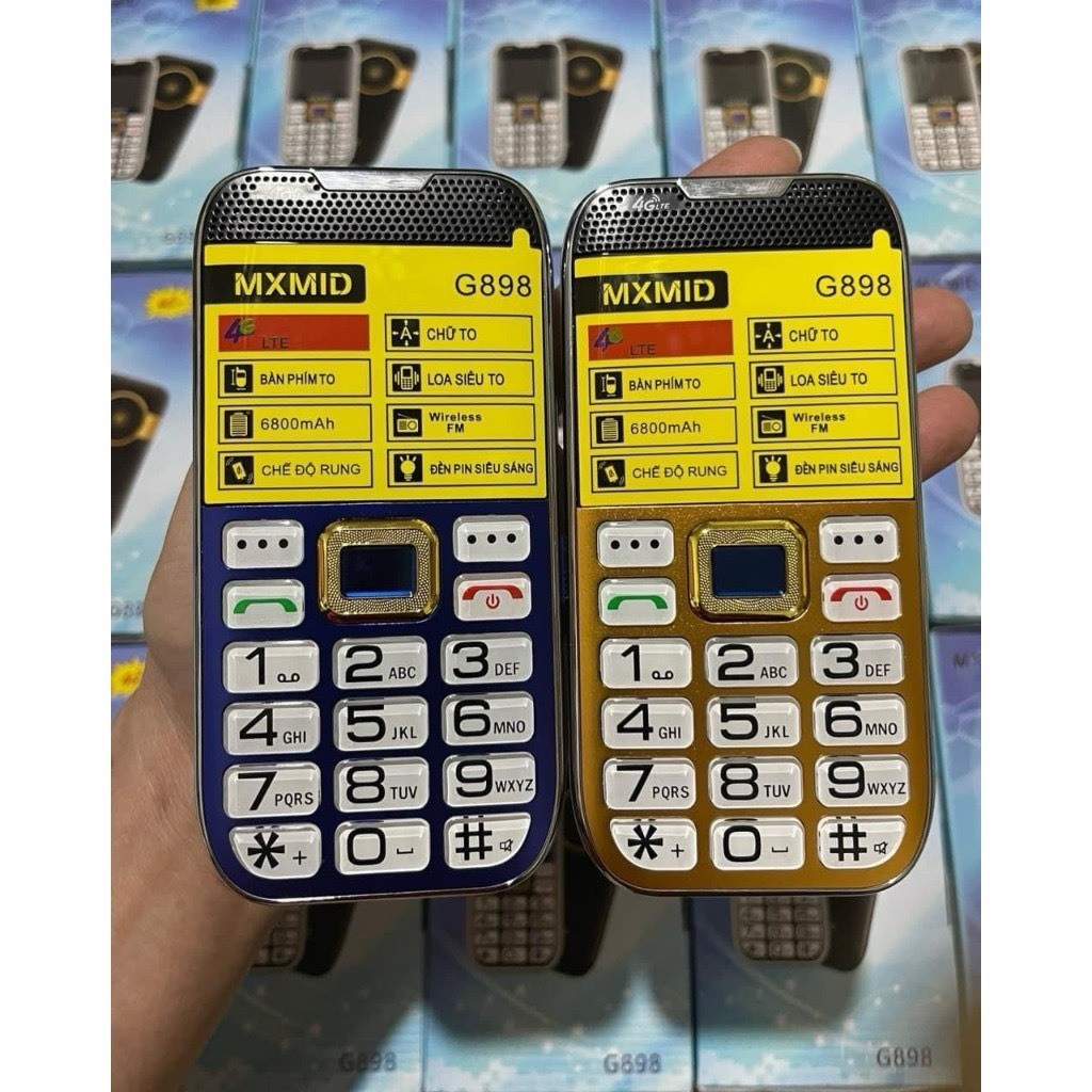 Điện thoại người già MXMID G898 4G Loa To, Pin Trâu , Bảo Hành 12 Tháng , máy mới full hộp ...