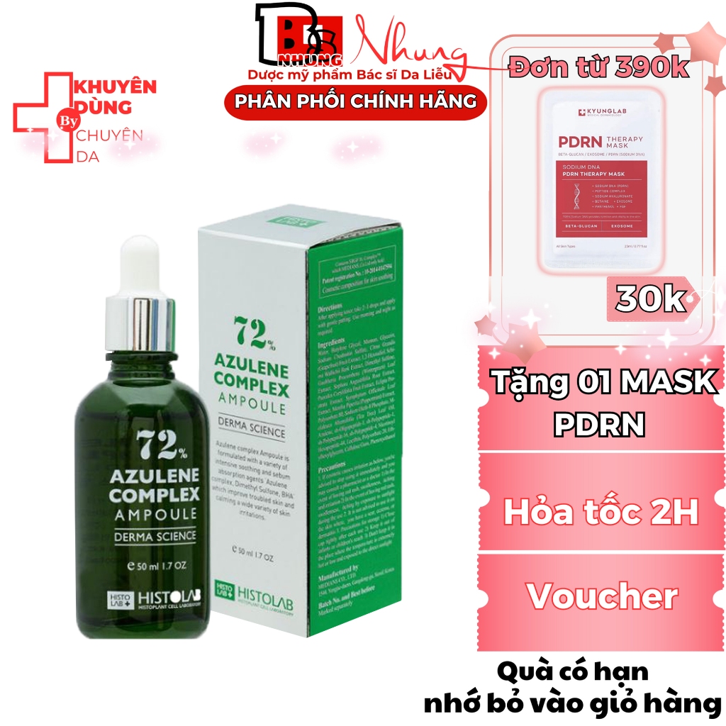Tinh Chất Serum Histolab Azulene Complex Ampoule 72% - Giảm ngừa mun và ...