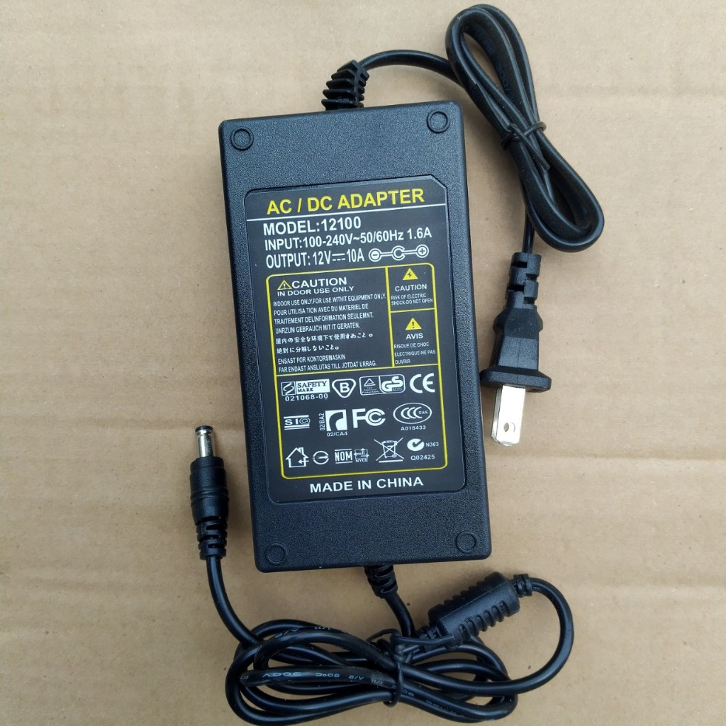 Bộ chuyển đổi nguồn 220V sang 12V 10A adapter 12V 10A cho loa kéo hoặc các thiết bị dùng nguồn ...