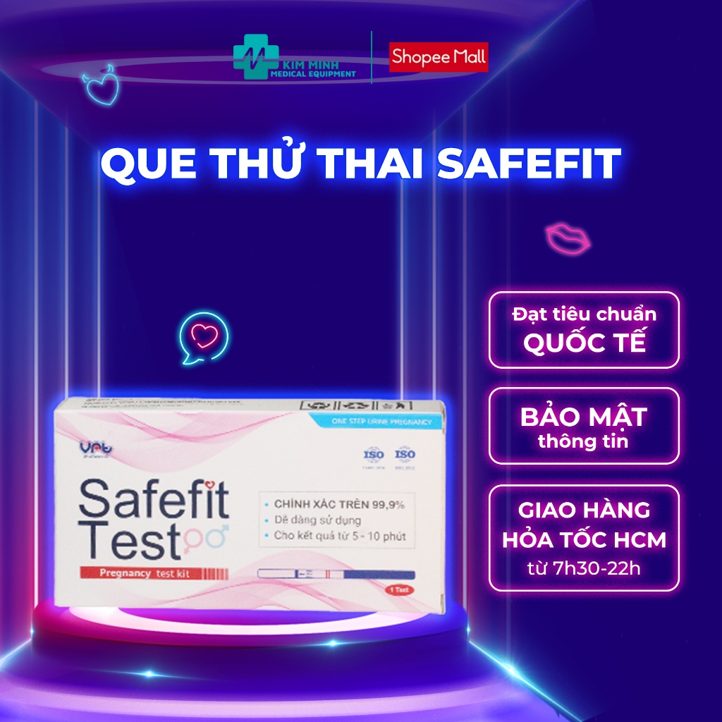 Que thử thai nhanh chính xác Safefit Test - test thử thai chuẩn hai ...