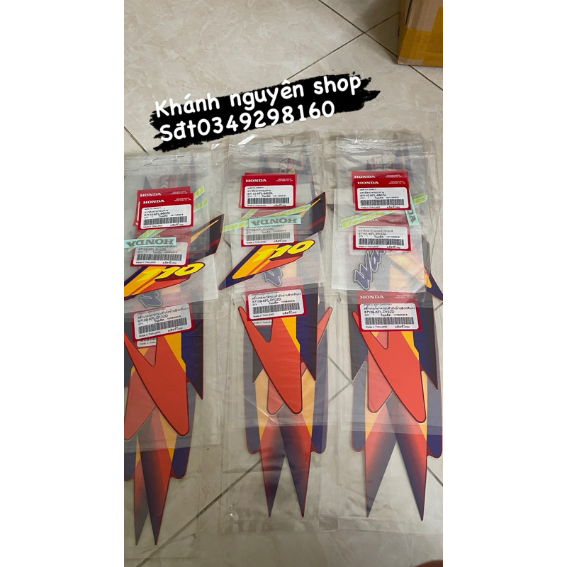 tem wave thái 110 đỏ | Shopee Việt Nam