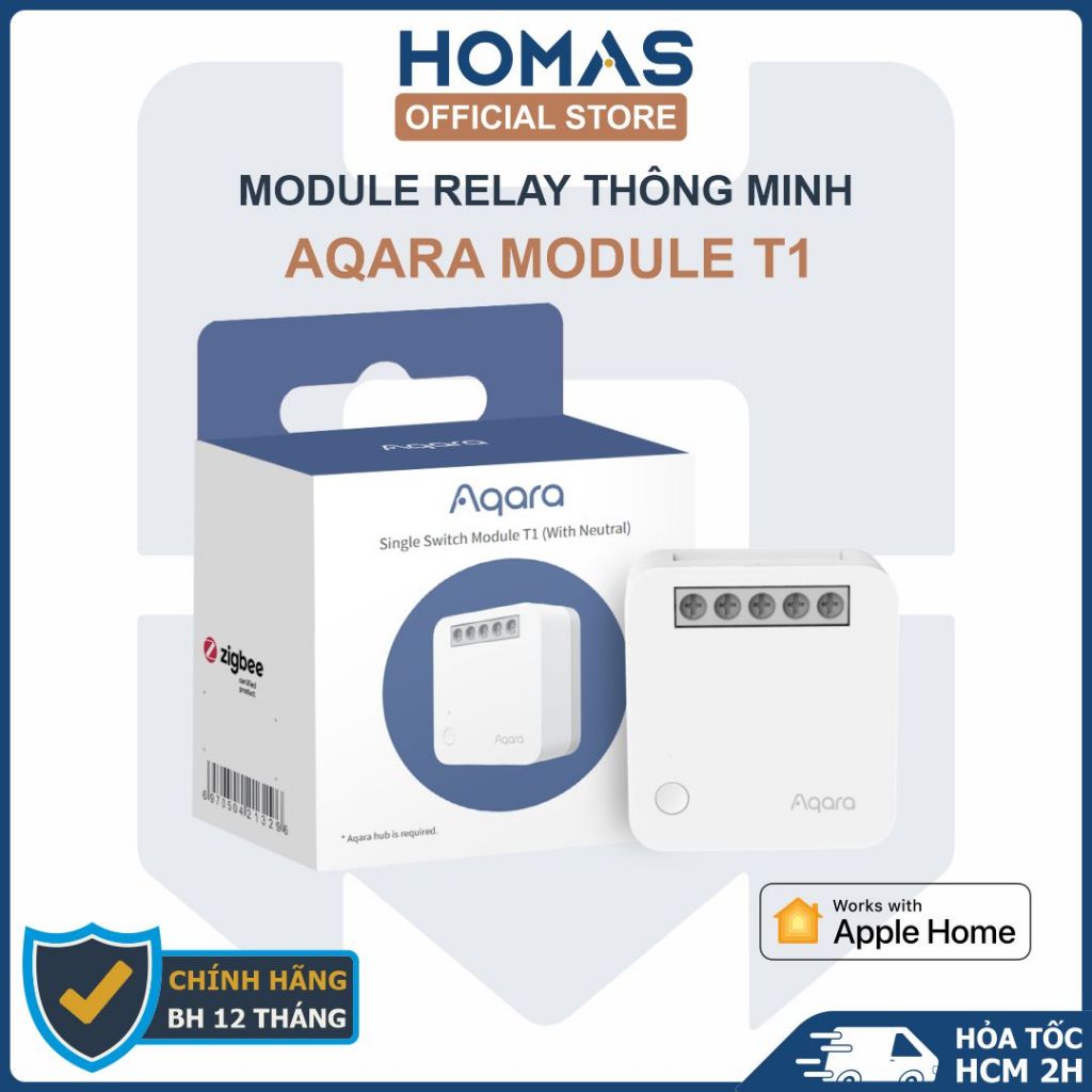 Aqara Single Switch Module T1 - Module điều khiển thông minh Zigbee 3.0 ...