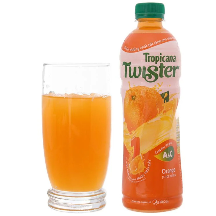 Lốc 6 Chai - Nước Cam Ép Twister 455ml | Shopee Việt Nam