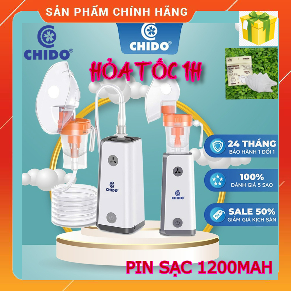 (HOẢTỐC-1H) Máy xông khí dung cho bé CHIDO ALL NEW CNB69026 pin sạc tích điện, thay thế YS31 ...