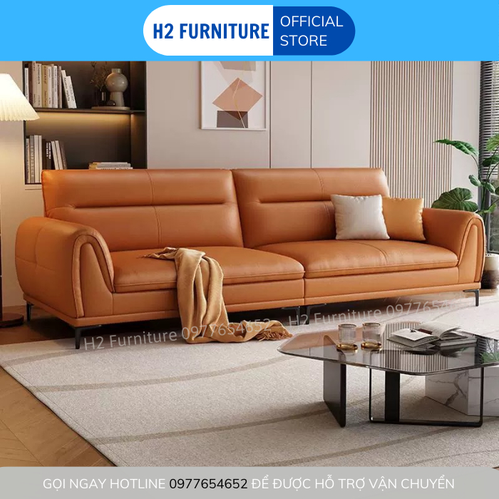 [Miễn ship Hà Nội] Ghế sofa da H20V2 đệm lò xo êm ái đàn hồi cao cấp ...