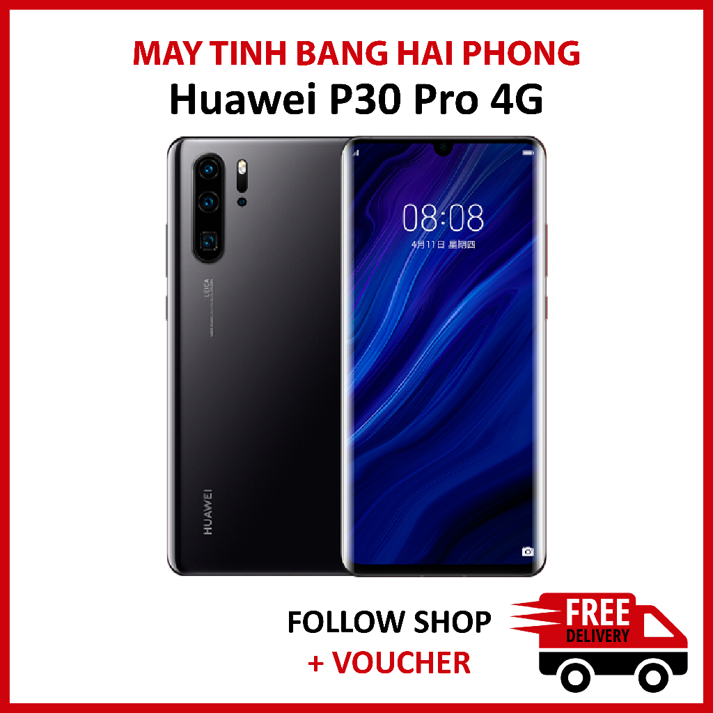 Điện thoại Huawei P30 Pro RAM 8/128GB Chip Kirin 980 màn OLED Full HD+ hỗ trợ sạc nhanh 40W ...