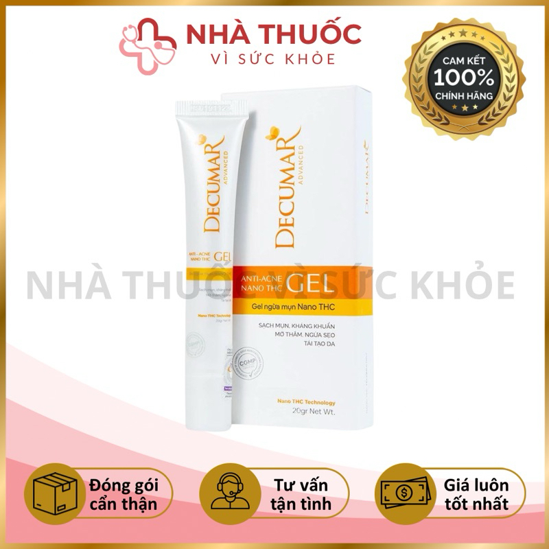 [Chính Hãng] Gel chấm mụn, mờ thâm sẹo Decumar Nghệ Nano THC 20gr phiên ...