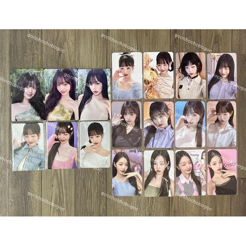 Photocard thẻ ảnh Amuse, Hapa Kristin, Innisfree, Eider IVE Wonyoung, Liz, Rei, Gaeul, Yujin ...
