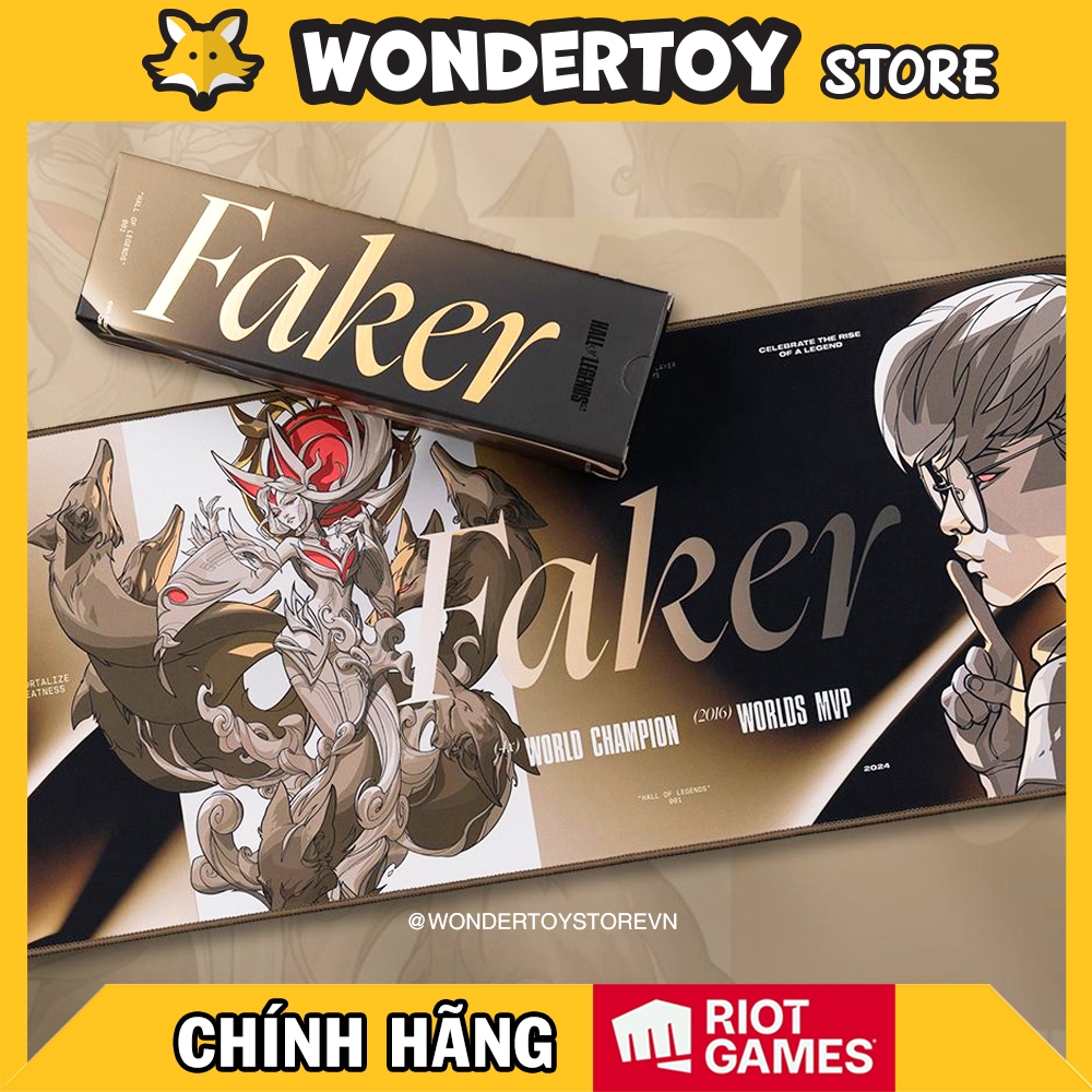 [SẮP VỀ] Bàn Di Lót Chuột Chính Hãng Riot Games Hall of Legends 2024 Faker - Ahri Limited ...