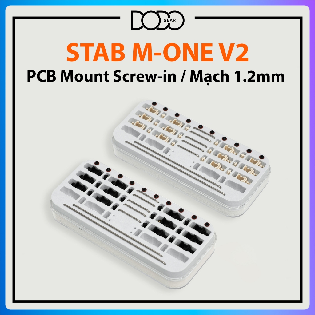 Bộ stab stabilizer M-ONE V2 PCB mount Screw-in thanh cần bằng stab M ...