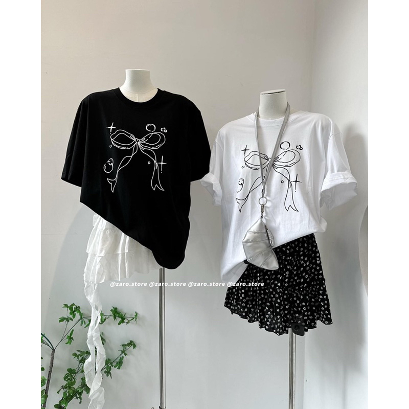 Áo pull nơ vẽ freesize [HÌNH THẬT] | Shopee Việt Nam