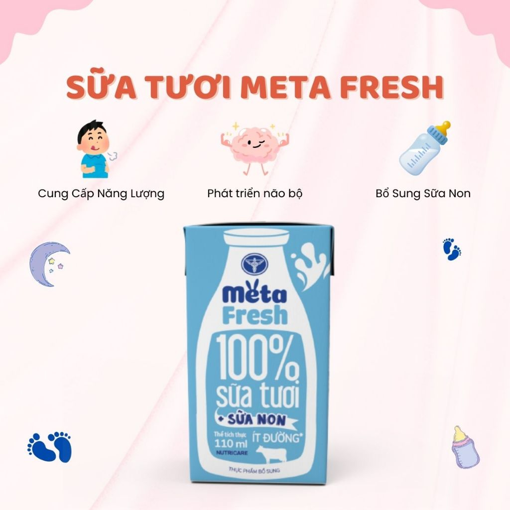 Sữa Tươi Bổ Sung Sữa Non Meta Fresh Cung Cấp Năng Lượng Phát Triển ...
