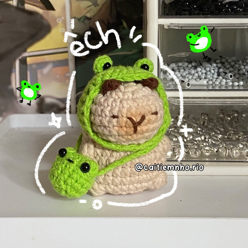 | ẢNH THẬT | Móc khoá len Capybara nhiều mẫu mã | Shopee Việt Nam