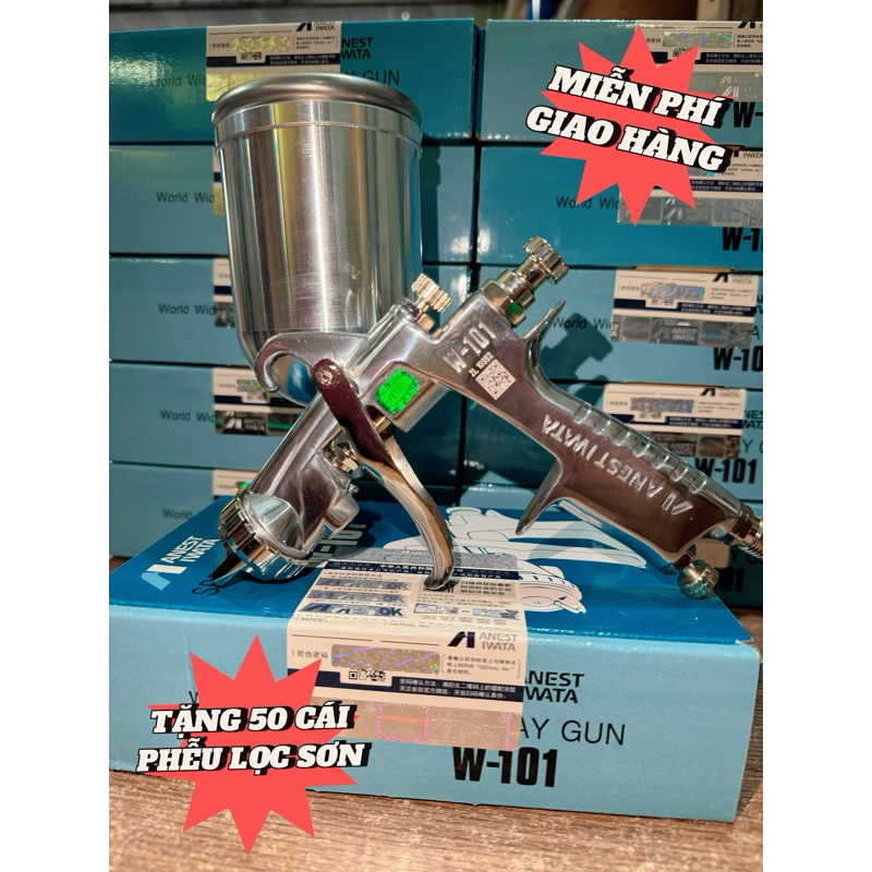 Súng phun sơn IWATA W101 (HÀNG LOẠI 1) béc 0.8mm,1.0mm,1.3mm | Shopee Việt Nam
