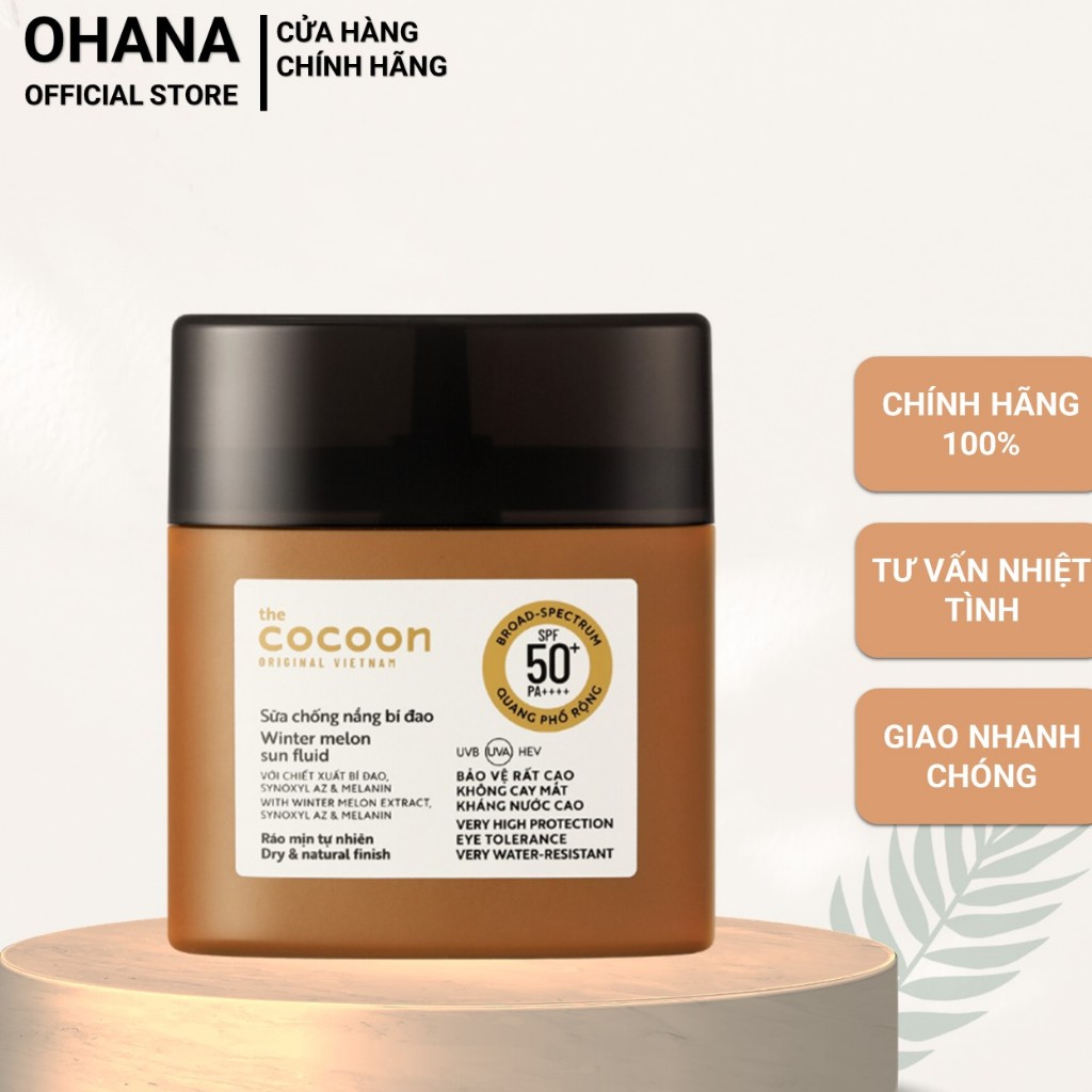 Sữa Chống Nắng Bí Đao COCOON (5ml/15ml/50ml) | Shopee Việt Nam