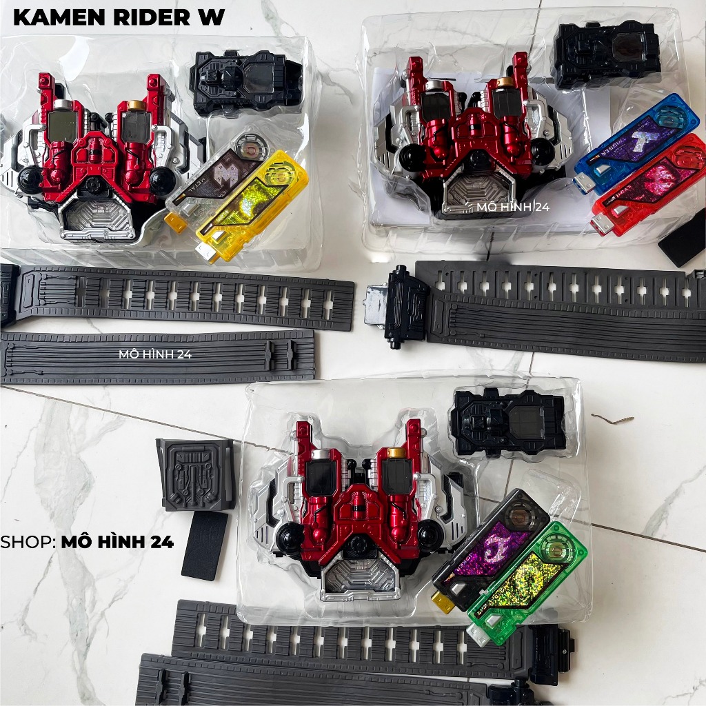 Đồ chơi thắt lưng Kamen Rider W driver kèm memory Siêu nhân hiệp sĩ mặt ...