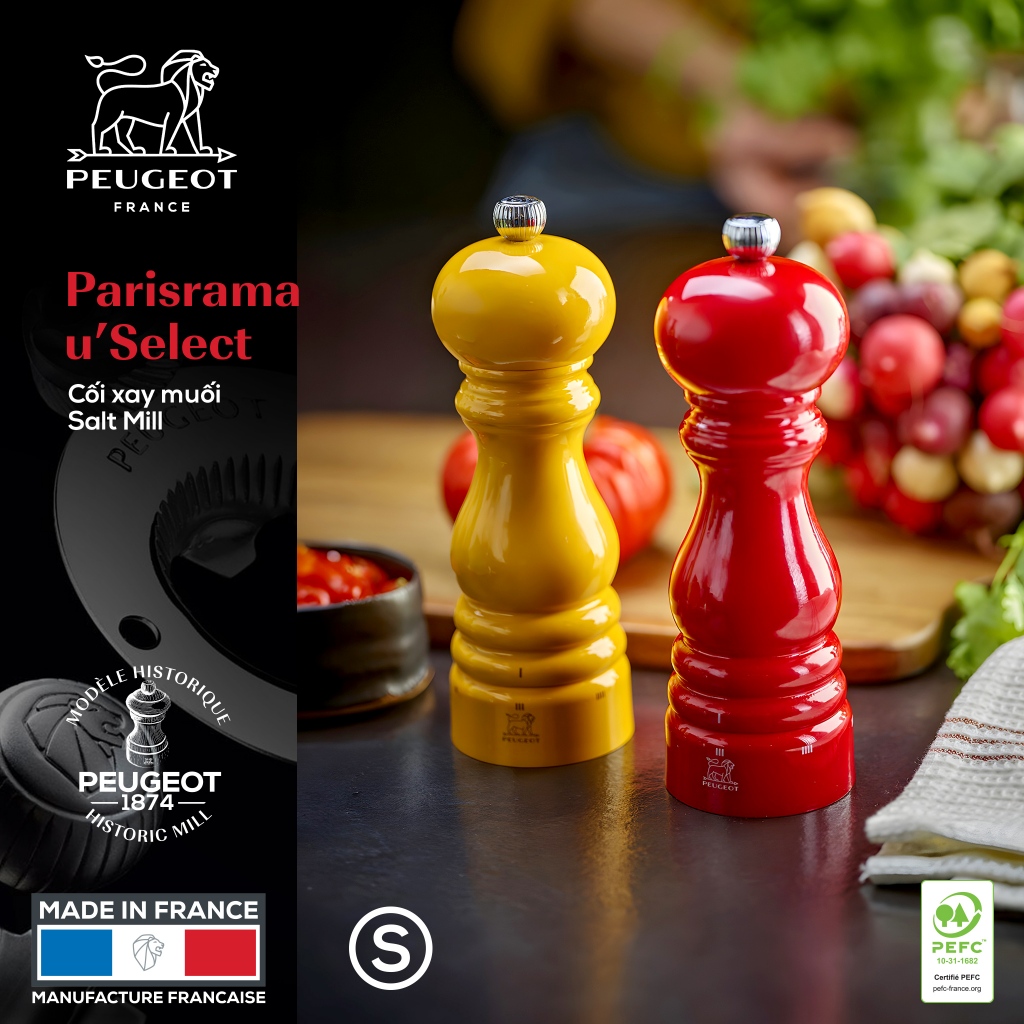Cối Xay Tiêu Peugeot ParisRama u’Select Gỗ dẻ gai 18cm Các màu sắc ...