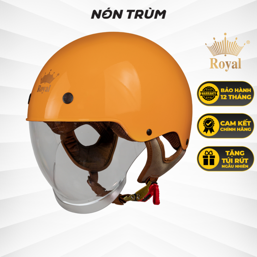 Mũ bảo hiểm nửa đầu Royal M239 kính âm che mặt size M L XL XXL cho nam ...