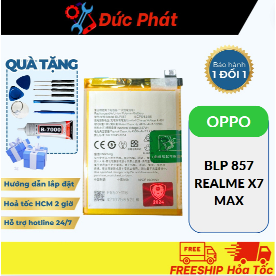PIN OPPO BLP 857 - REALME Q3 Pro / GT NEO / G7 MAX (Tặng kèm deo dán ...