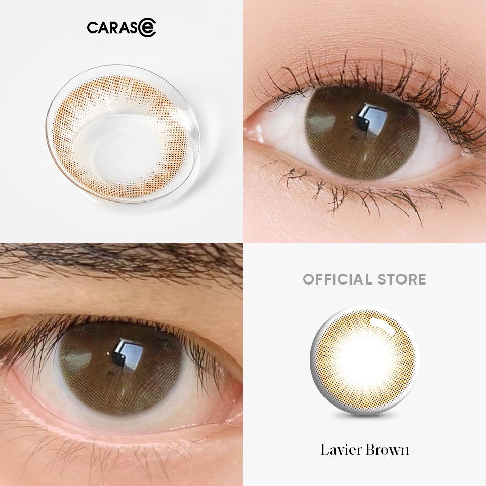 Kính áp tròng, Lens 1 tháng LAVIER màu BROWN/ CHOCO/ GRAY đeo 12h/ngày ...