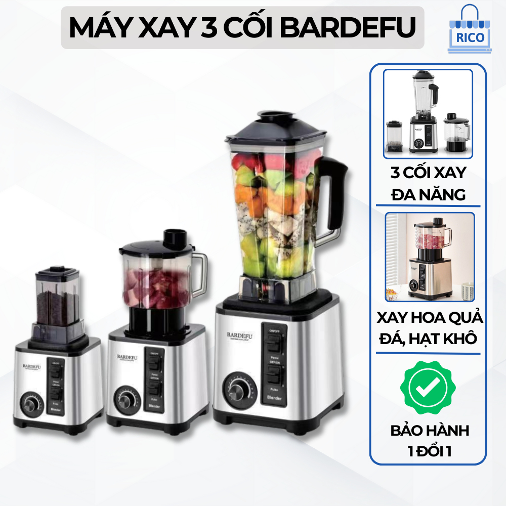 Máy Xay Sinh Tố Đa Năng 3 Cối Xay BARDEFU, Máy Xay Công Nghiệp Công ...