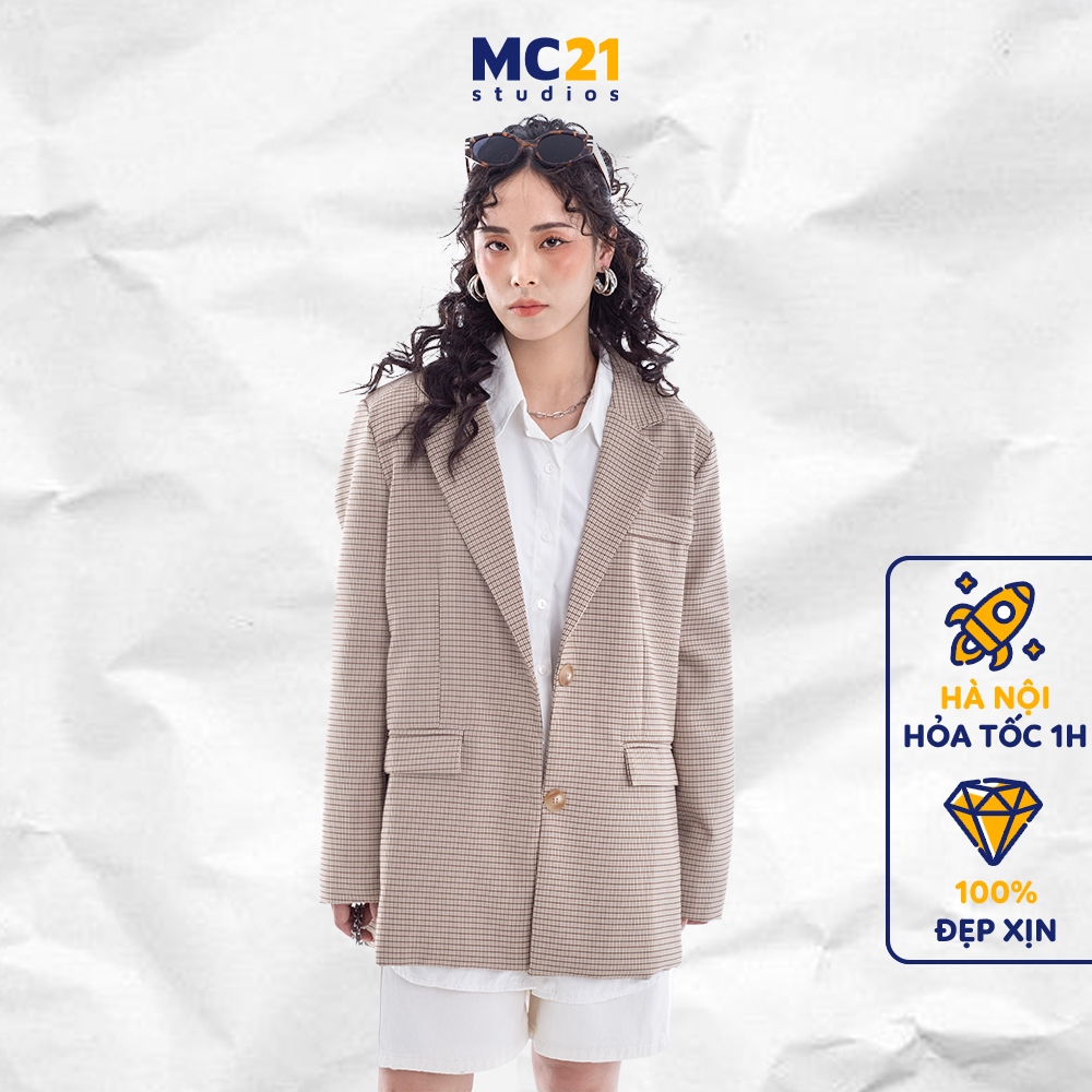 Áo blazer khoác ngoài MINION CLOTHING vest giữ form tốt dáng rộng vải ...